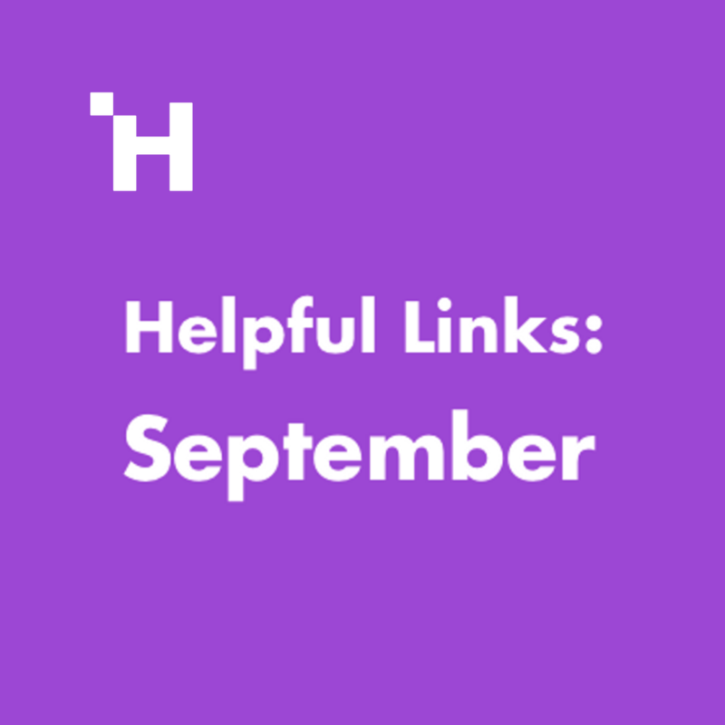 Helpful Digital - Helpful Links: September